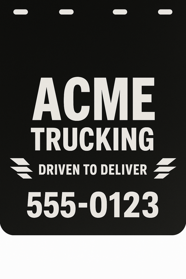 Custom Semi-Truck, Work Truck, Box Truck Mud Flap | Create Your Own Mu ...